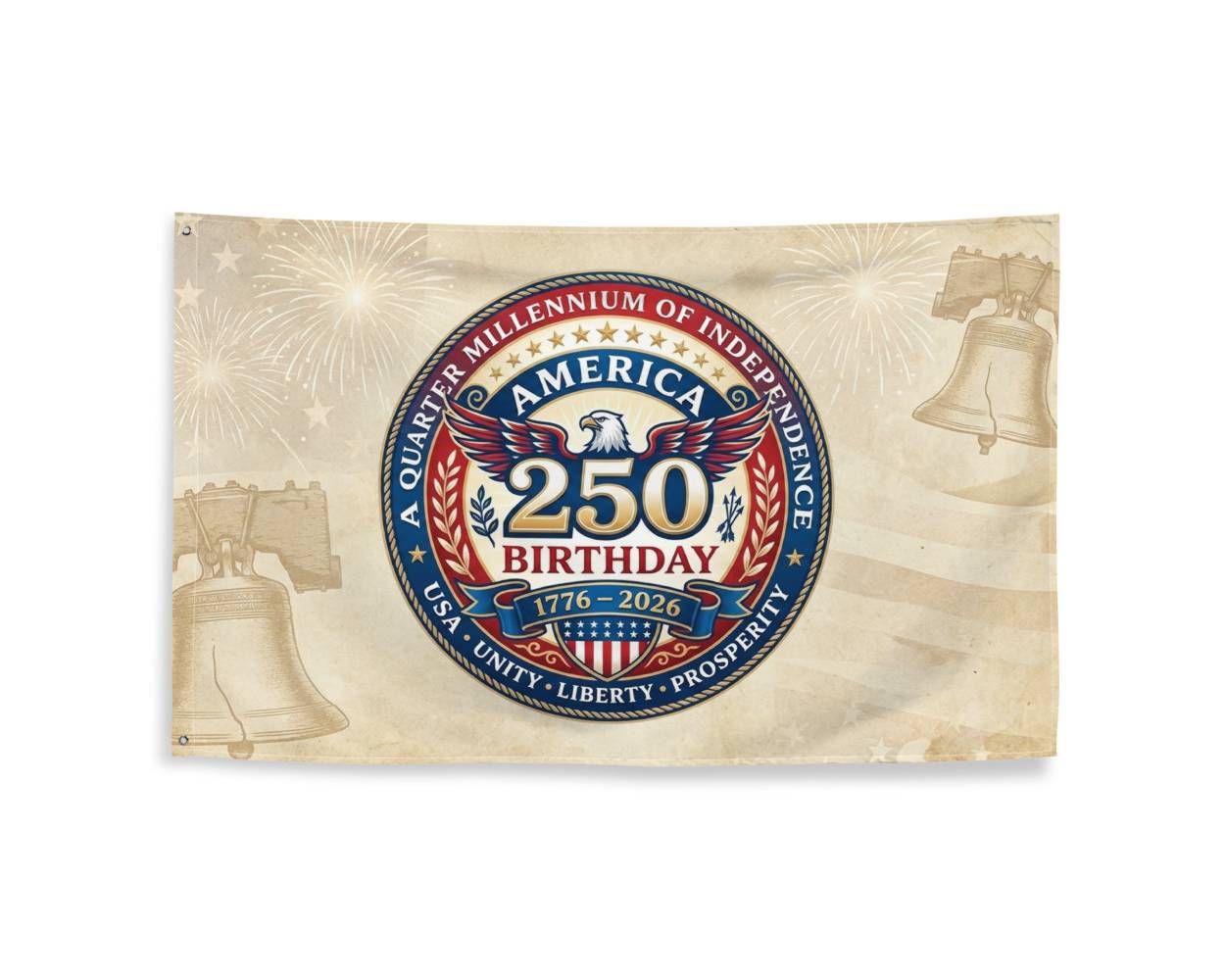 America 250th Anniversary Decorative Flag | Quarter Millennium ...