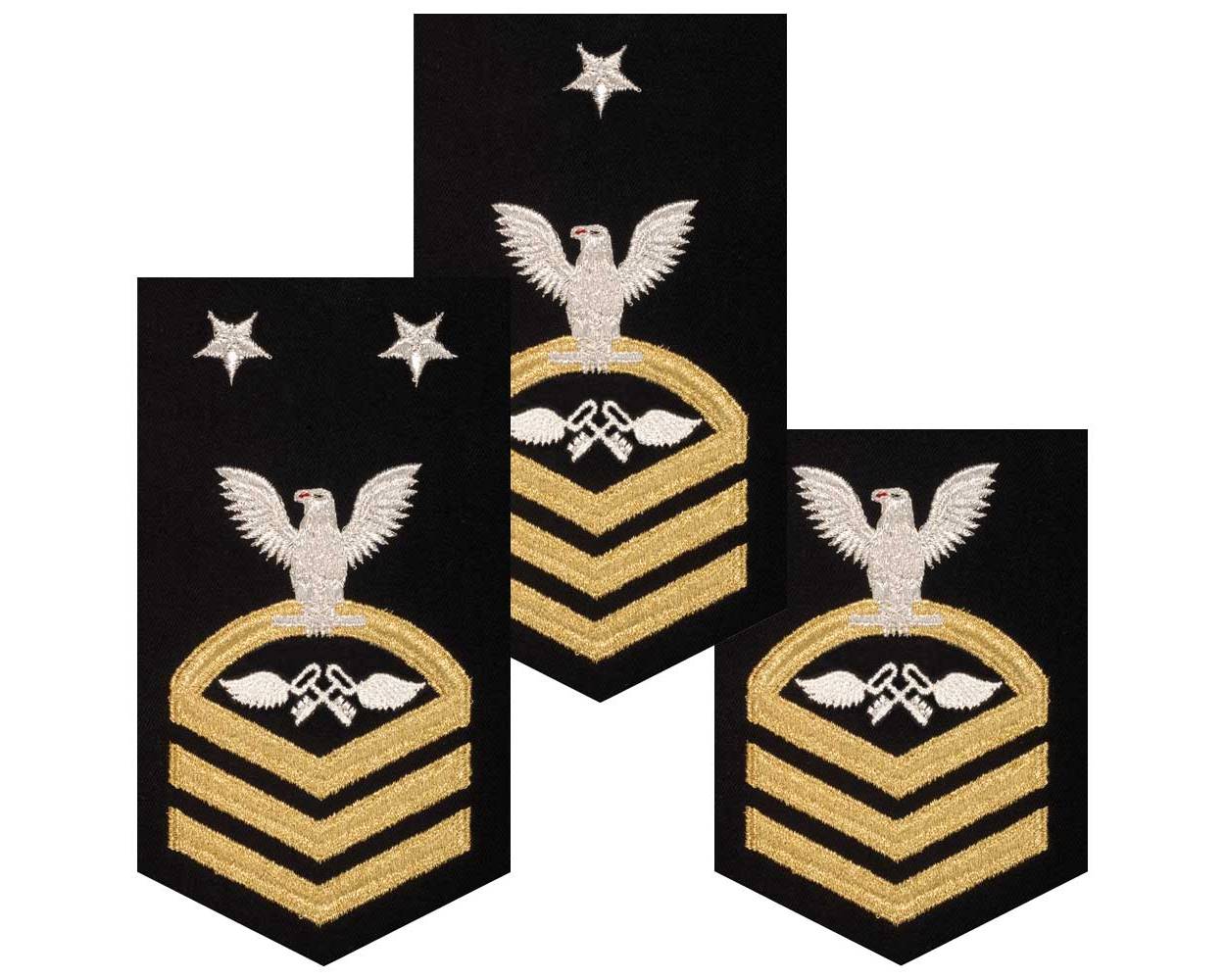 Chief Petty Officer Aviation Storekeeper Rating Gold On Blue
