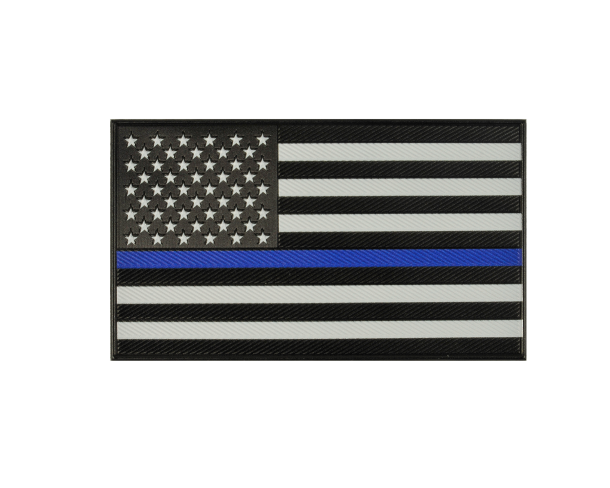 American Flag Blue Line Flex Patch