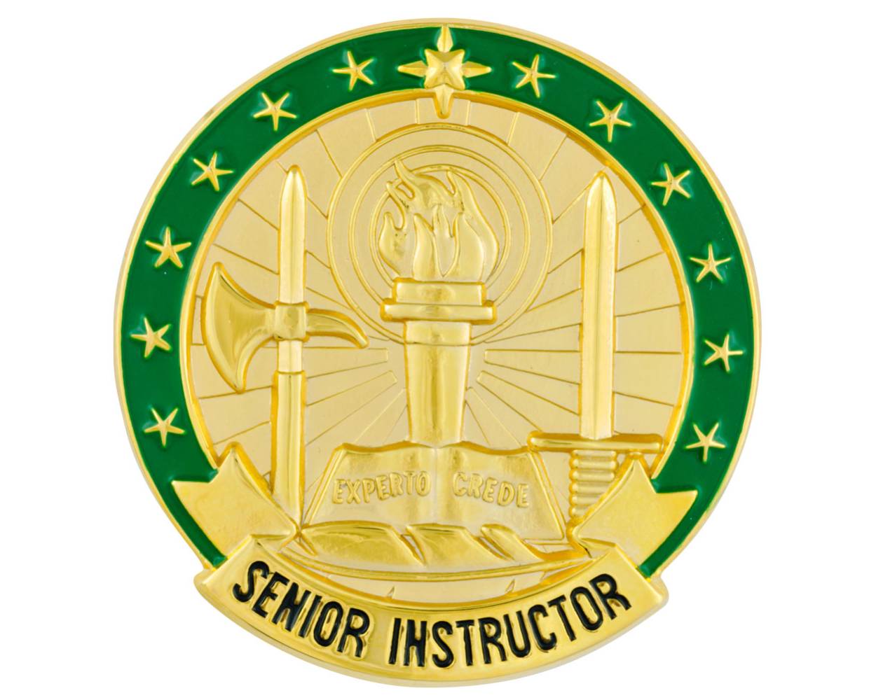 Army Identification Badge Senior Instructor Gold