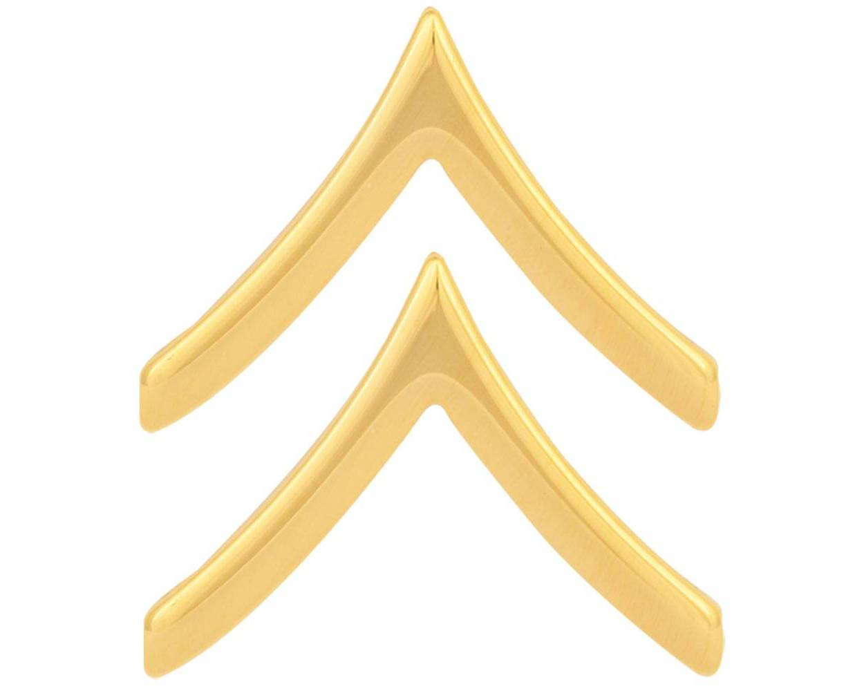 Private - Collar Brass Rank Insignia For Police, Sheriff, Security, E.M ...