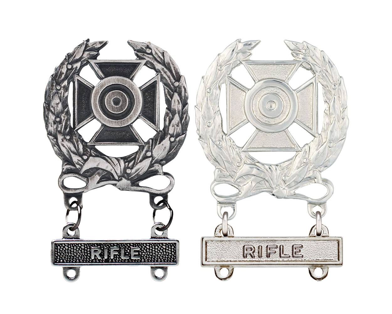 Army Expert Shooting Qualification Badge – Full Size Silver Oxide ...