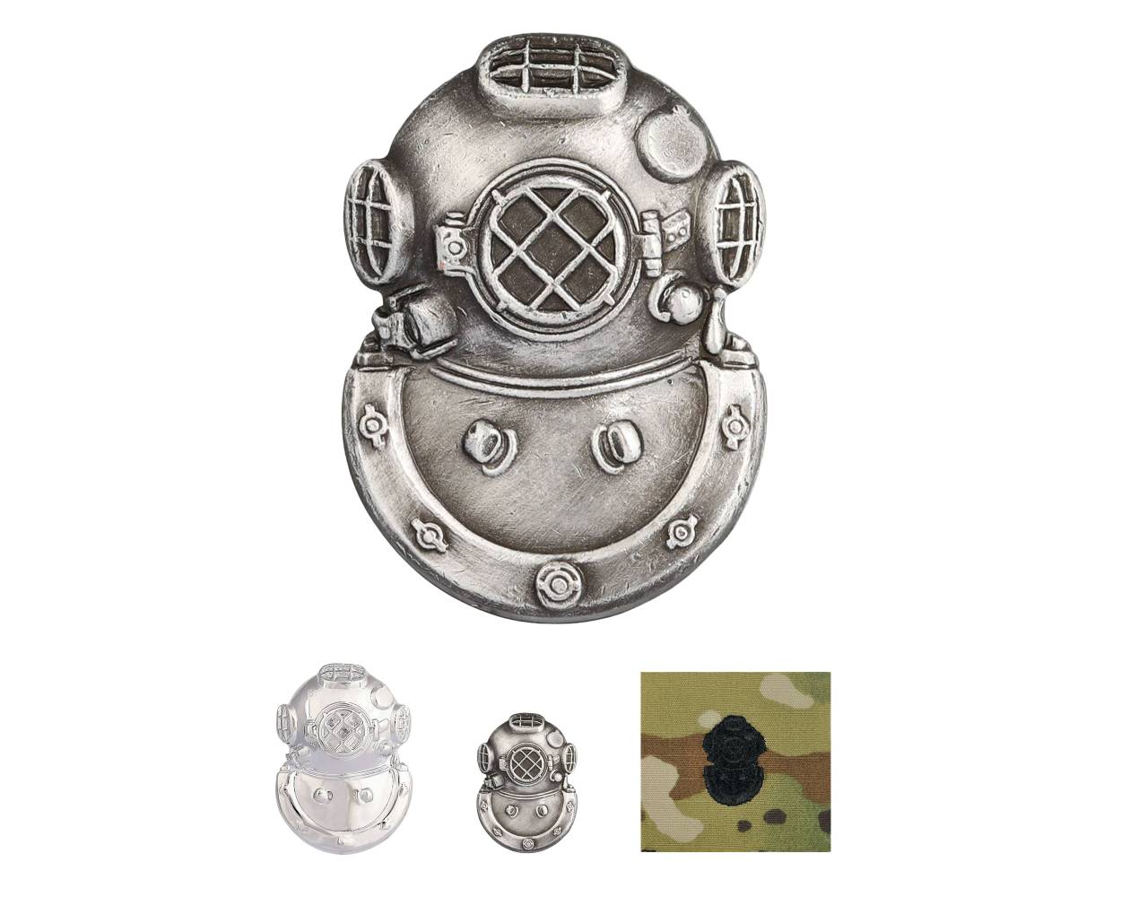 Army Diver 2nd Class Badge – Full Size & Miniature Silver Oxide & Mirror | Made in USA | Medals ...