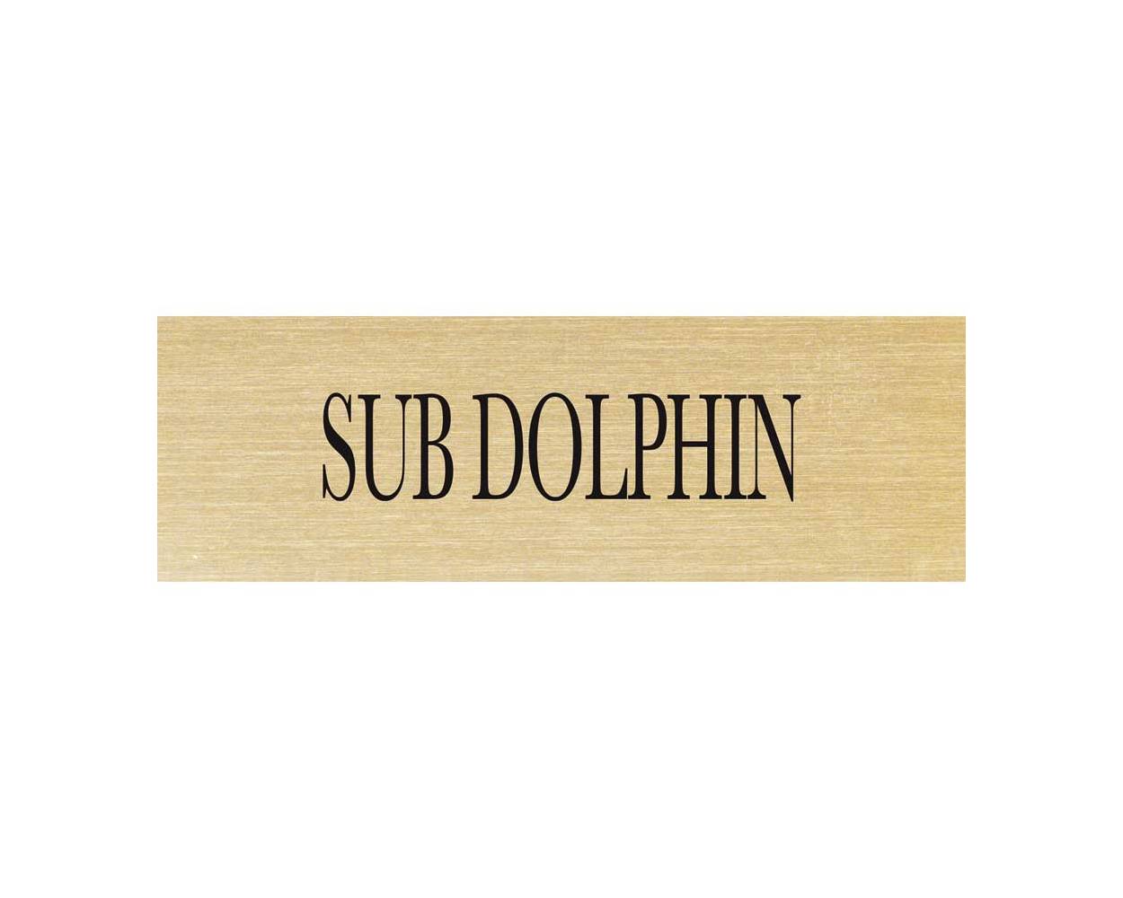 Submarine Dolphin Badge (Navy Enlisted) ID Plate