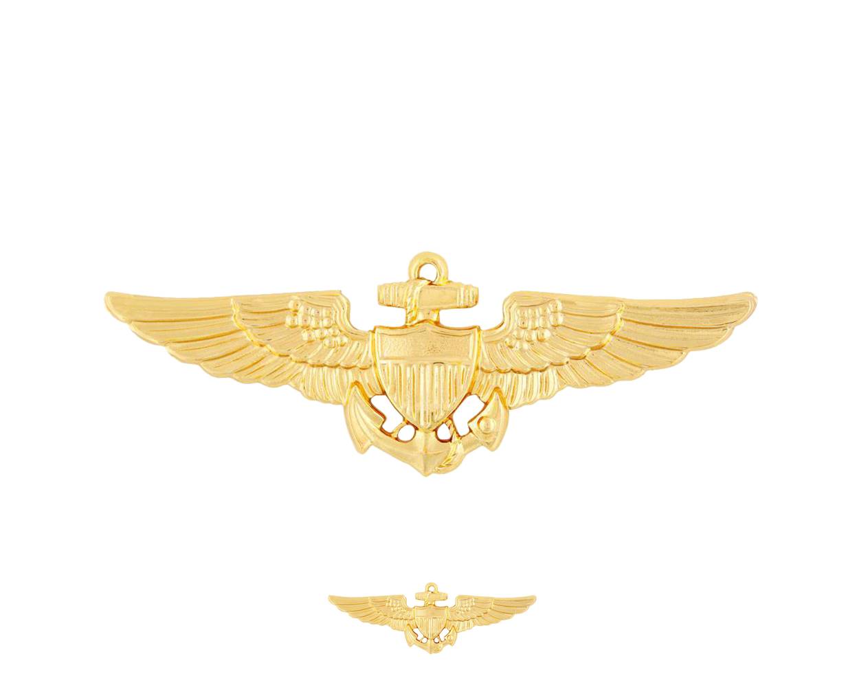 Marine Corps Aviator Badge | Navy & USMC Pilot Wings | Gold Finish ...