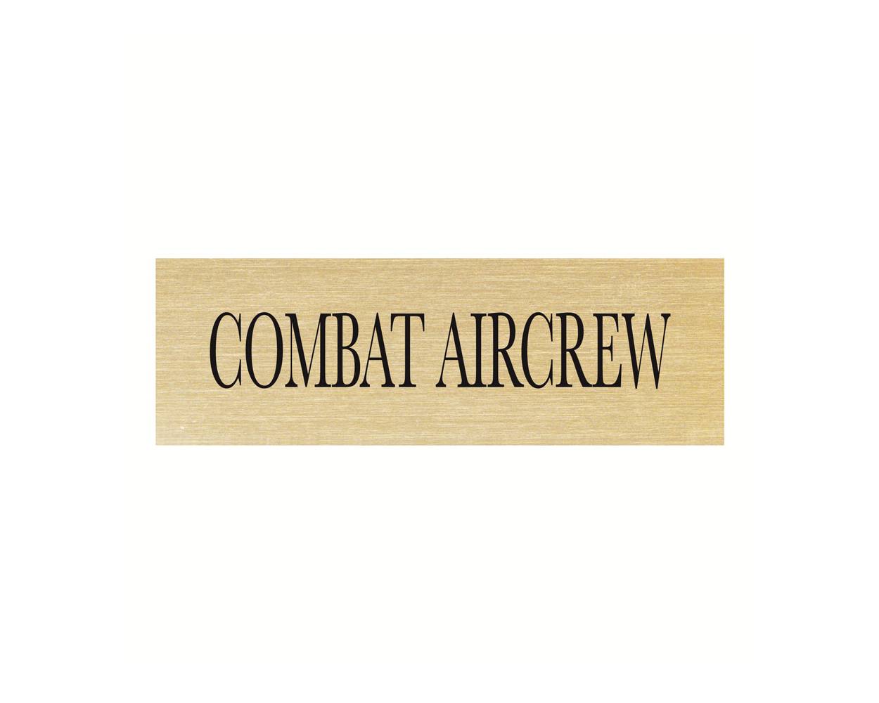 Combat Aircrew Badge (Navy Or Marines) ID Plate