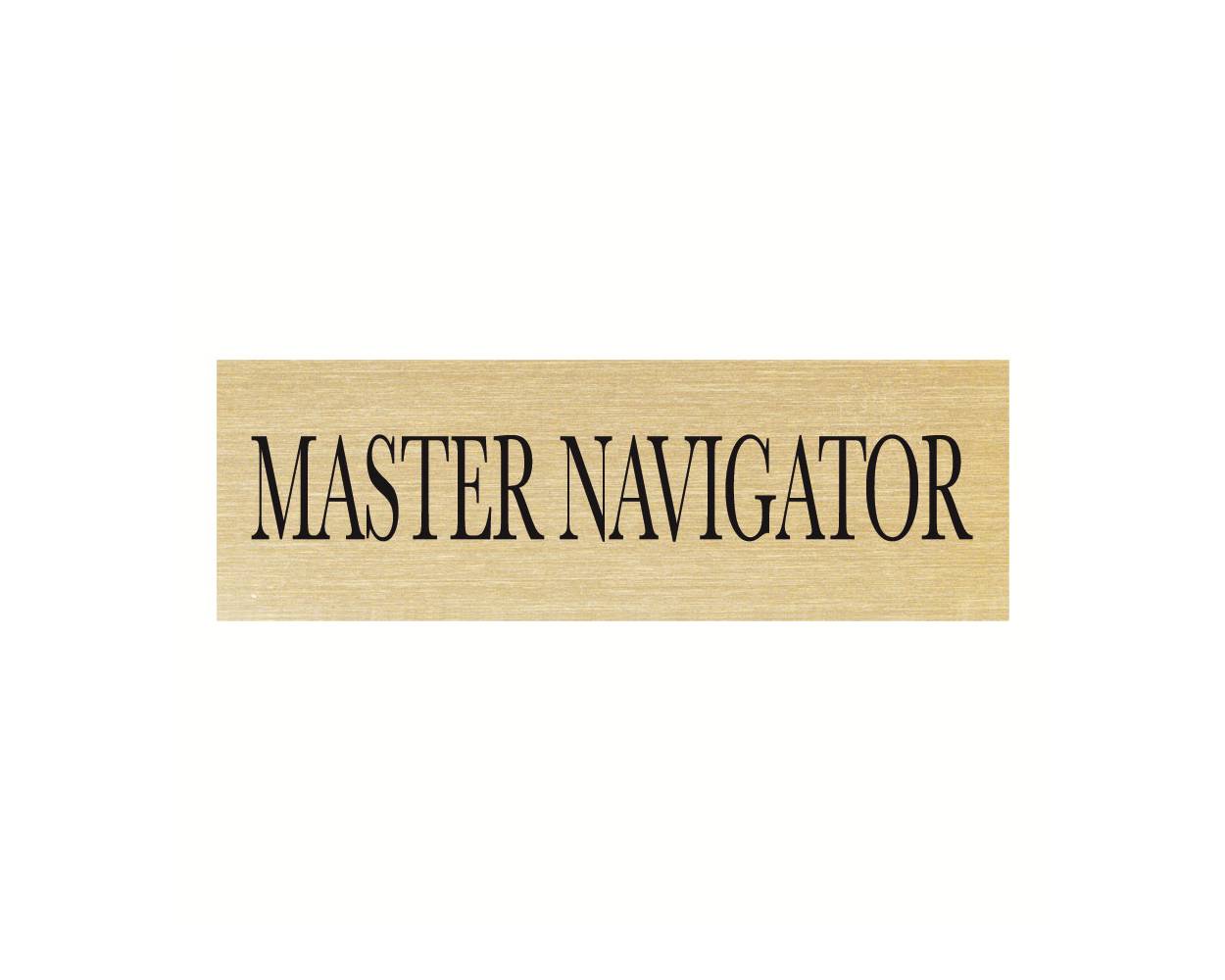 Master Navigator Wings ID Plate