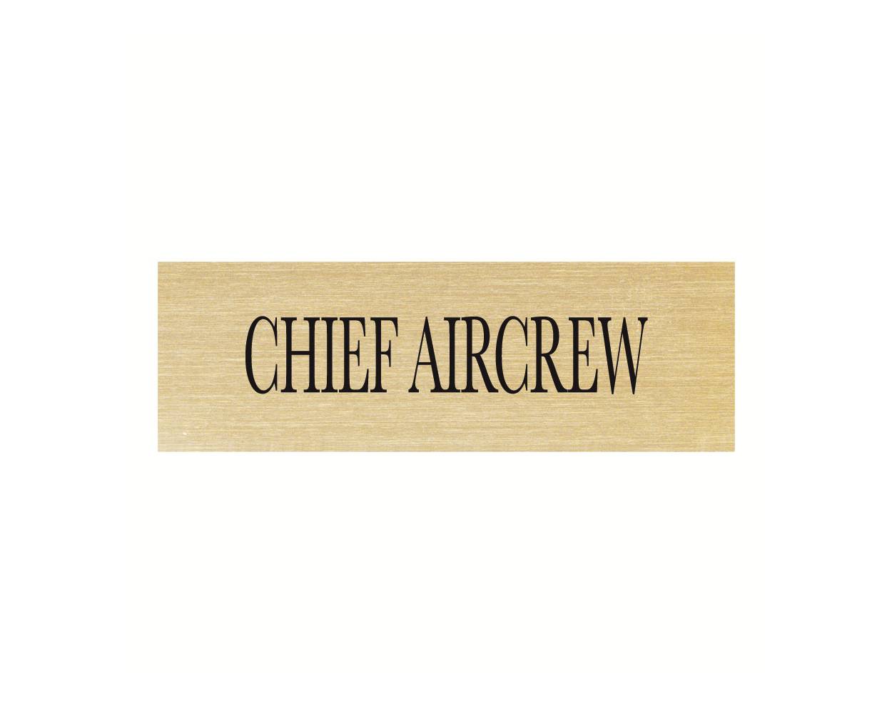 Chief Aircrew Wings ID Plate