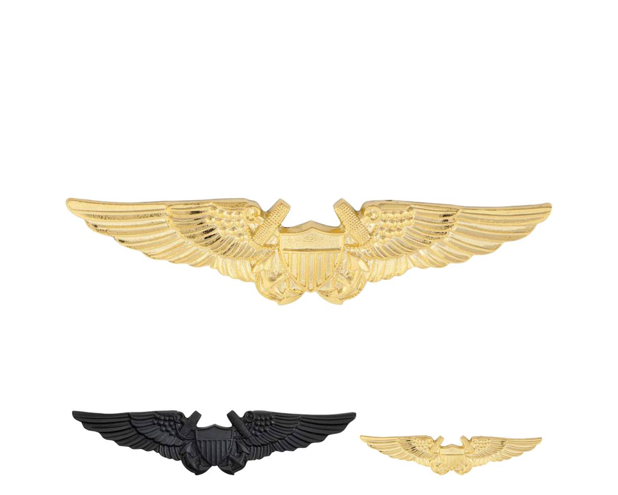 Navy Flight Officer Badge | NFO Wings Insignia | Official US Navy Issue