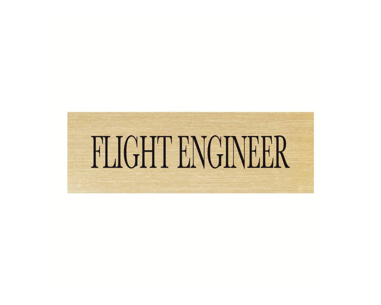 USAF Aircraft Flight Engineer Wings ID Plate