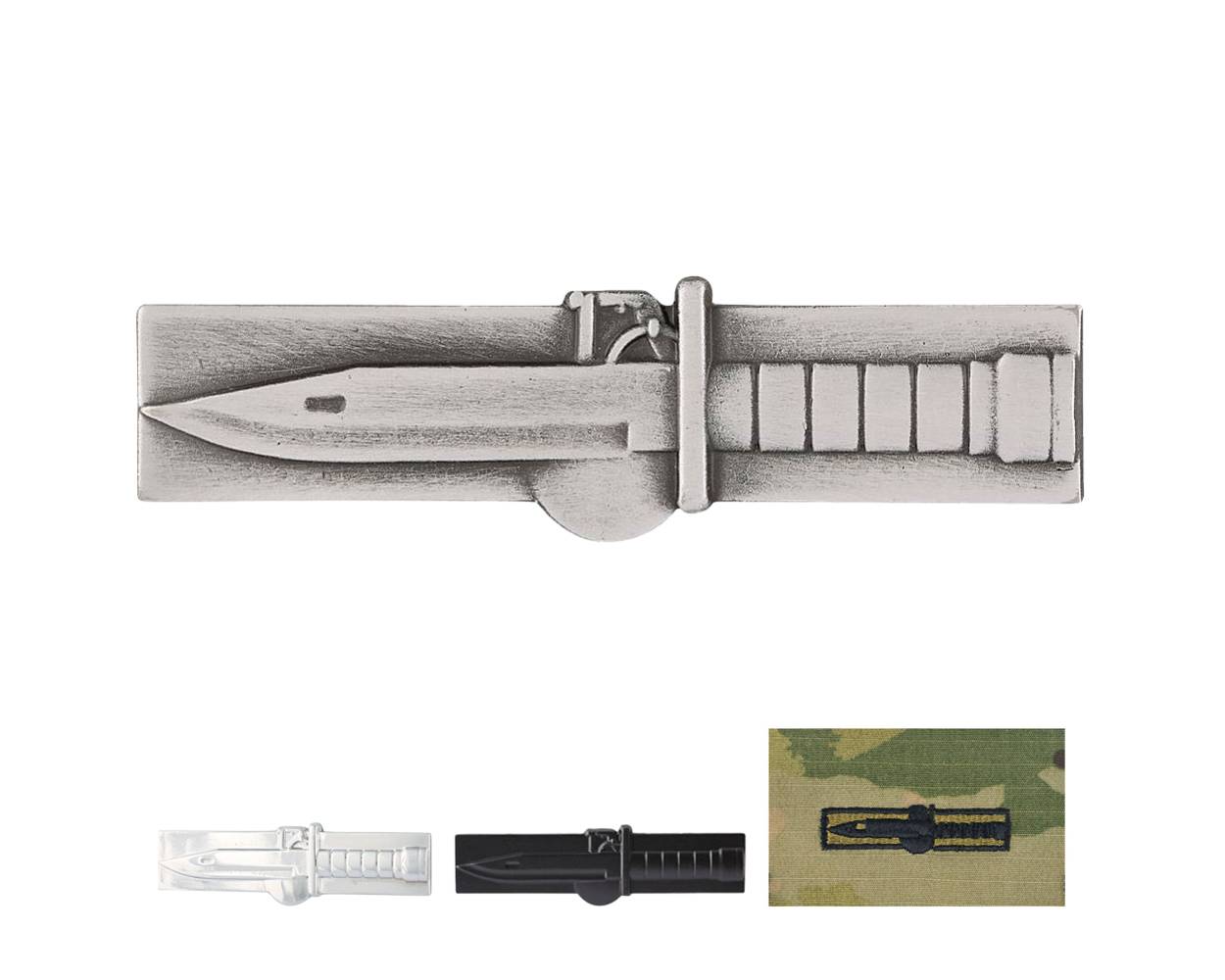 Army Expert Soldier Badge – ESB Full Size Silver, Mirror, Matte Black ...