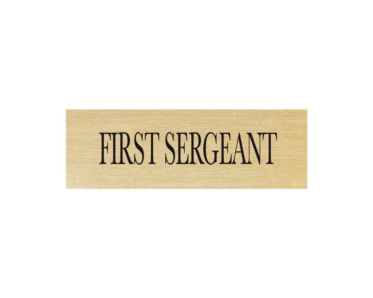 US Army First Sergeant ID Plate