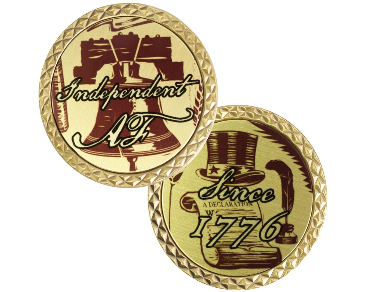 Independent AF Since 1776 Challenge Coin