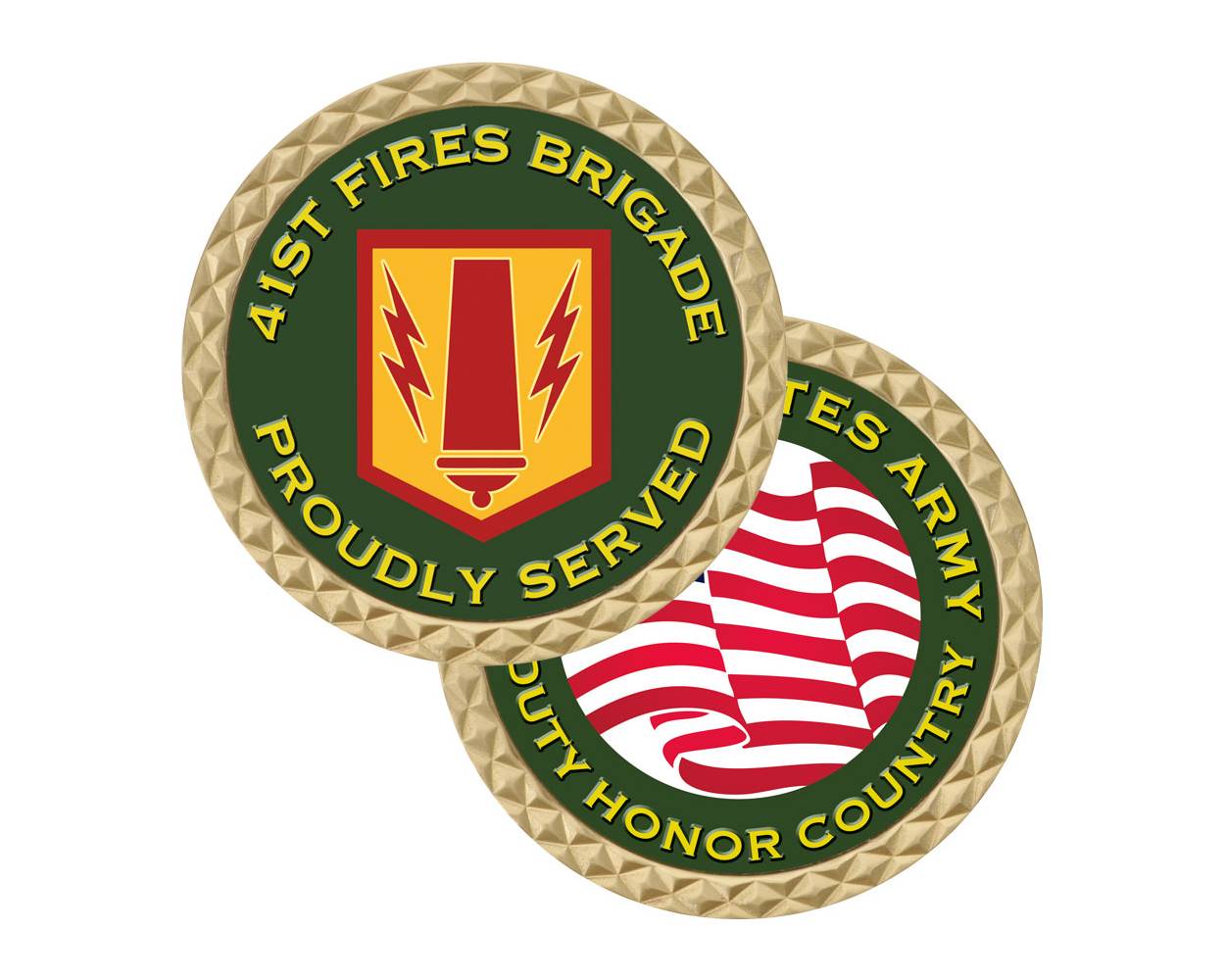 41st Fires Brigade Challenge Coin