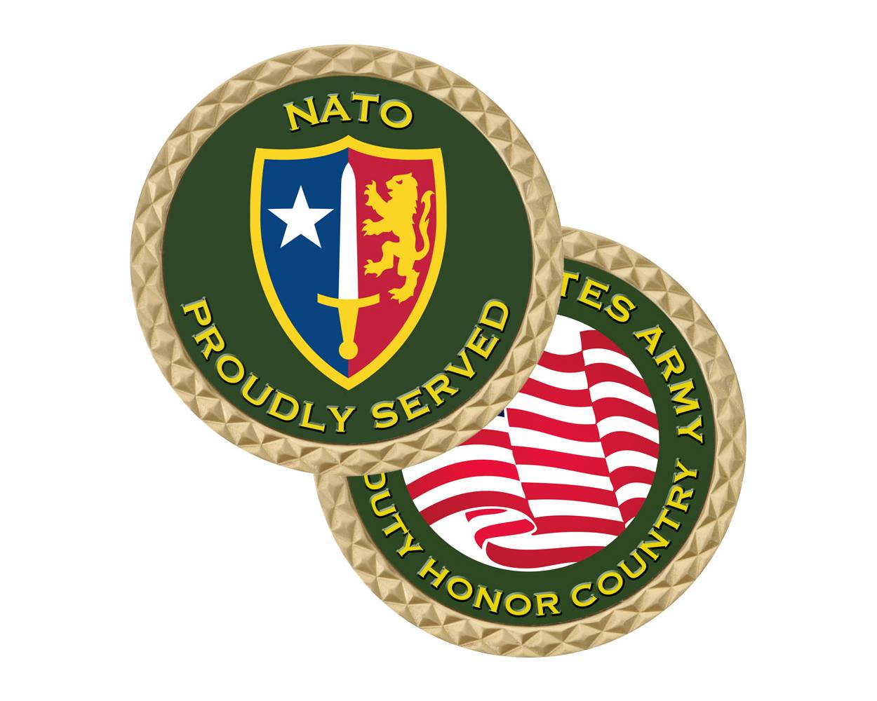 USA North Atlantic Treaty Organization NATO Challenge Coin