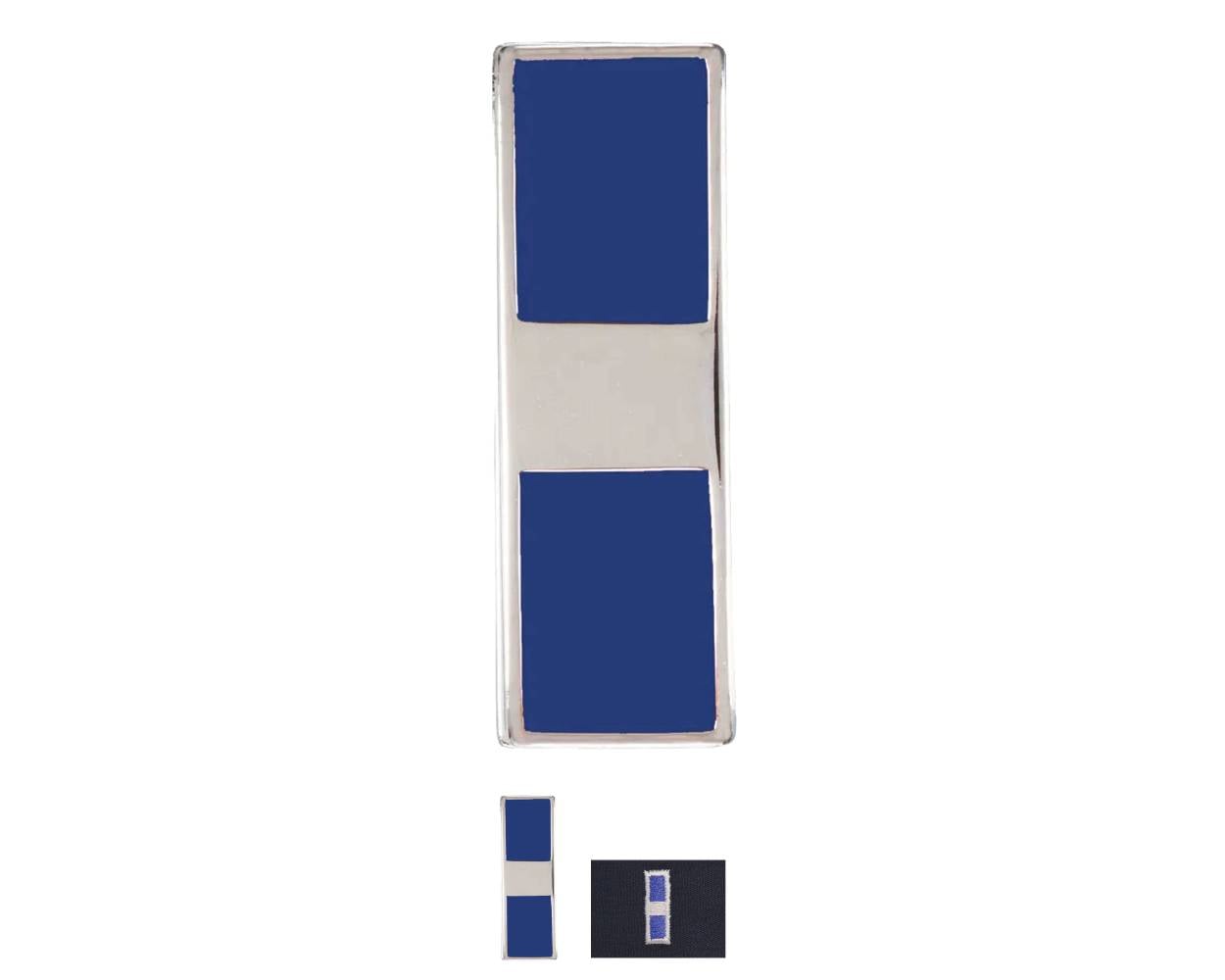 Navy CW03 (Chief Warrant Officer 3) Silver-on-Blue Rank Insignia – Full ...