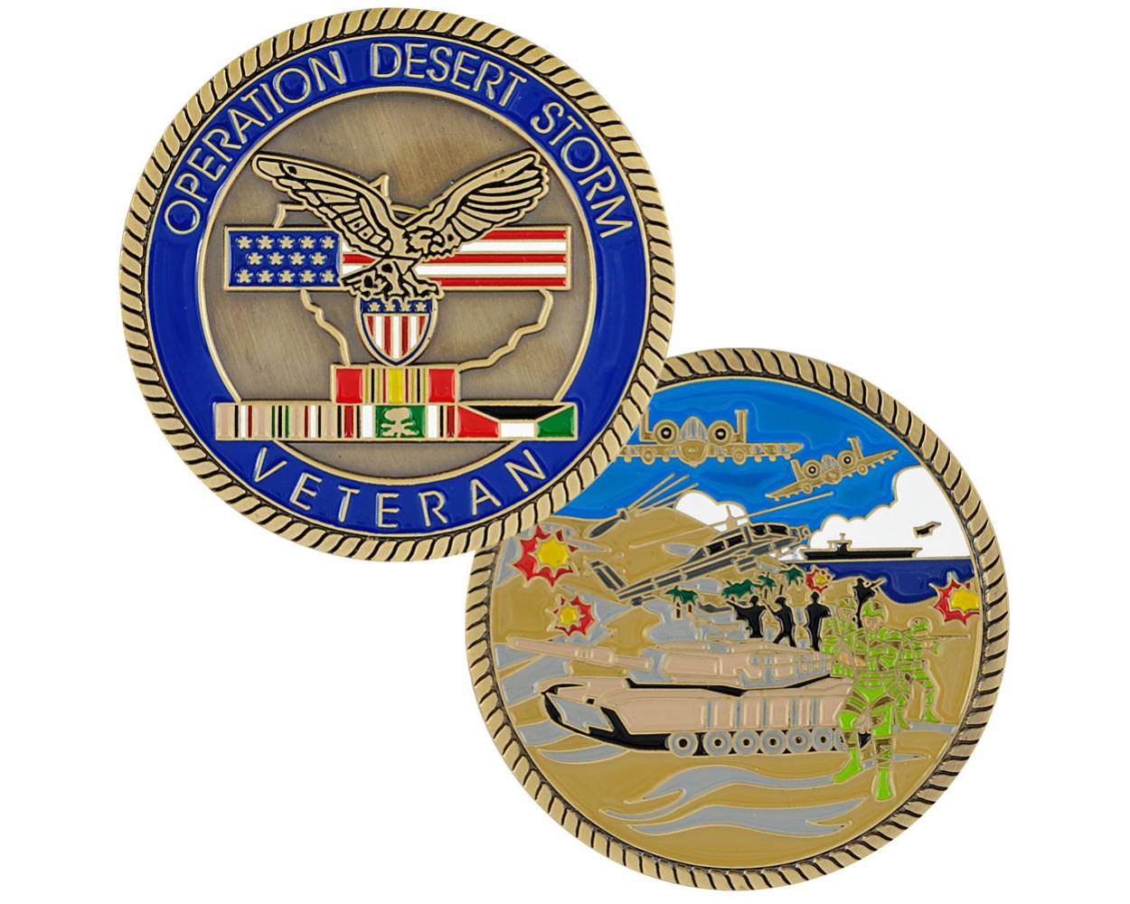 Desert Storm Challenge Coin 44MM Diameter