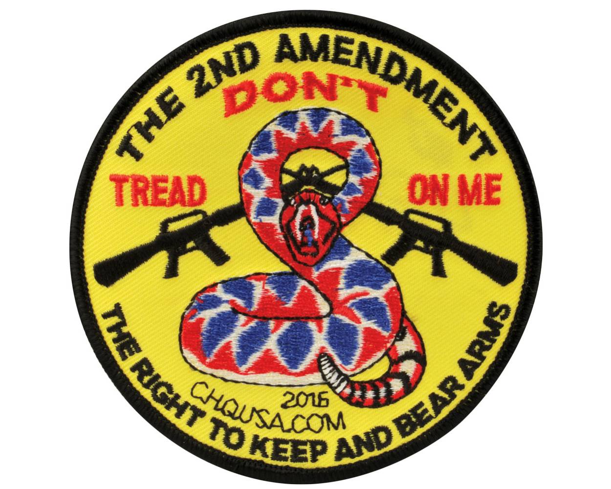 Don't Tread On Me Snake Patch With Heat Seal