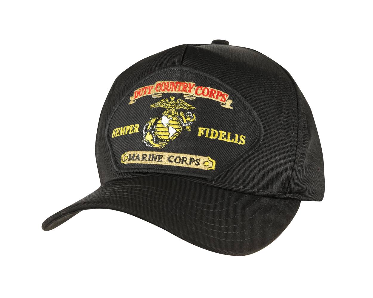 Duty Country Corps USMC Patch Cap USA Made - Black