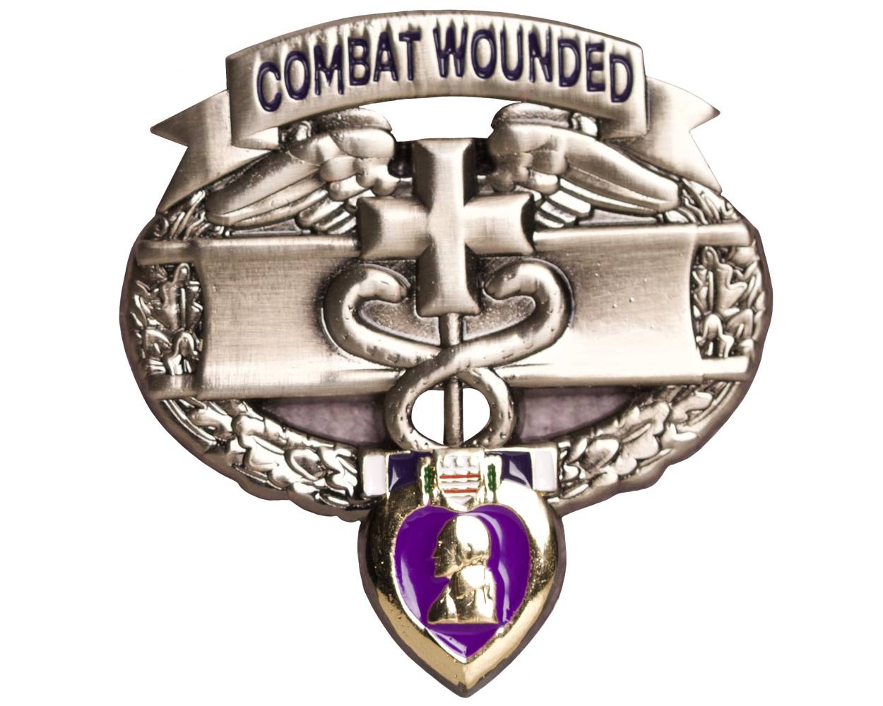 Combat Medic Purple Heart Pin