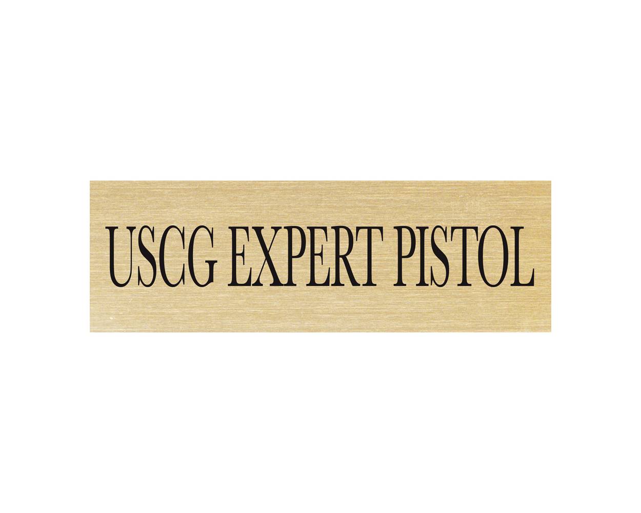 USCG Expert Pistol ID Plate