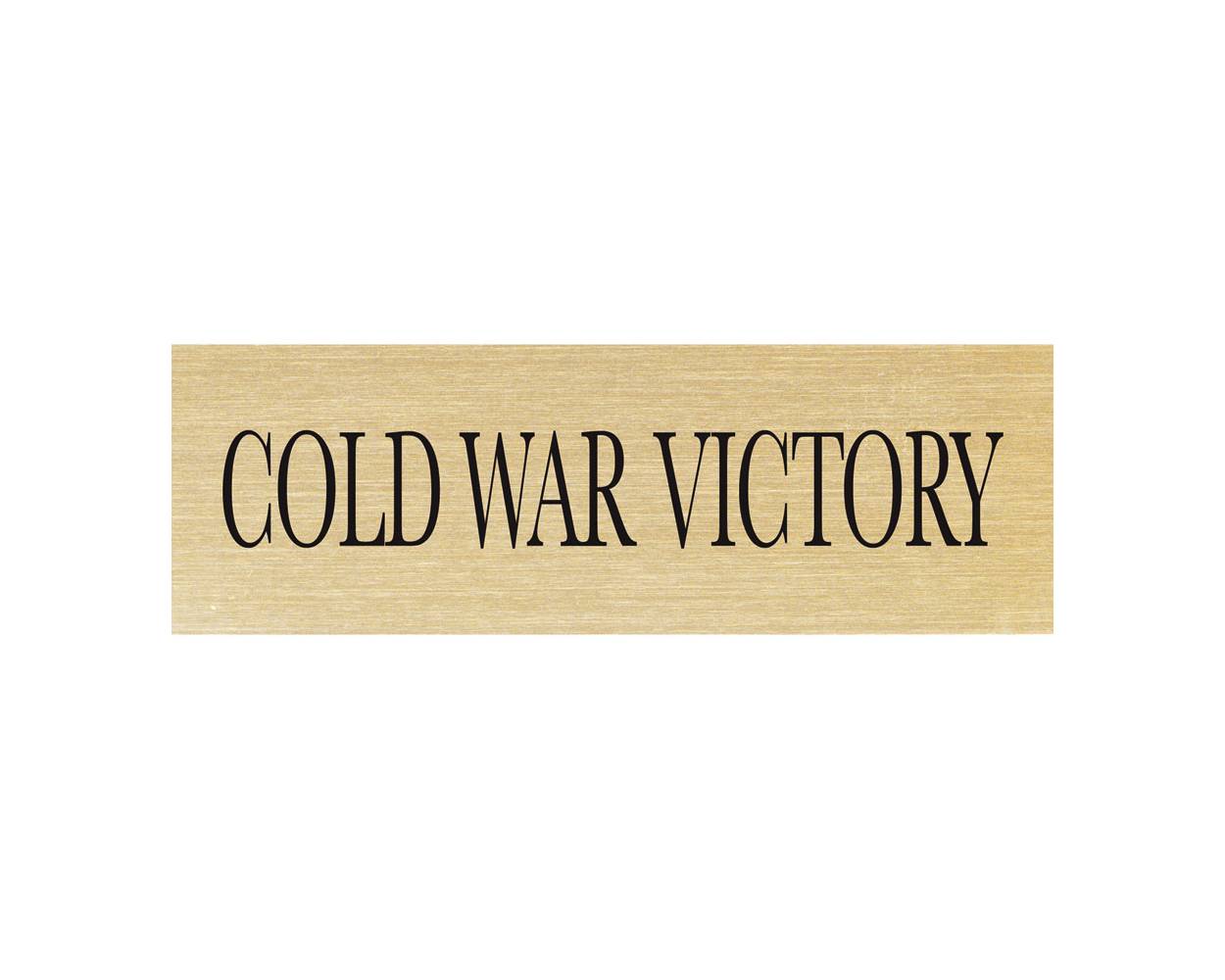 Cold War Victory ID Plate