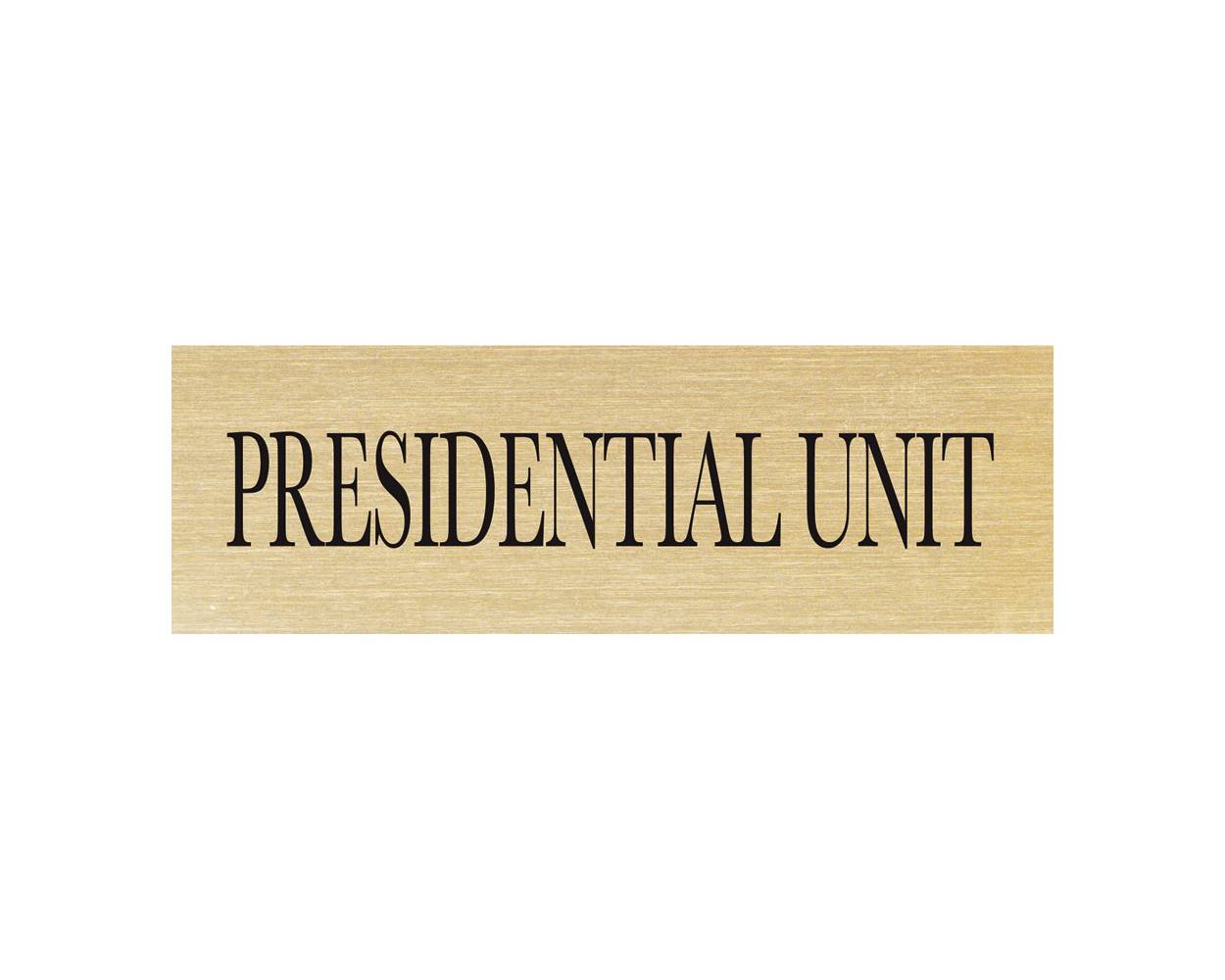 Presidential Unit ID Plate – Military Collectible & Commemorative Plate