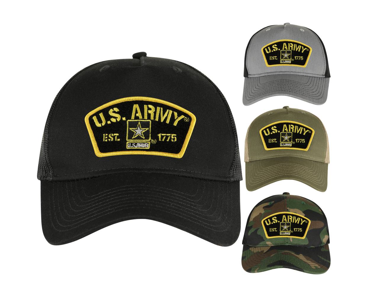 U.S. Army Logo Trucker Style Snapback Cap