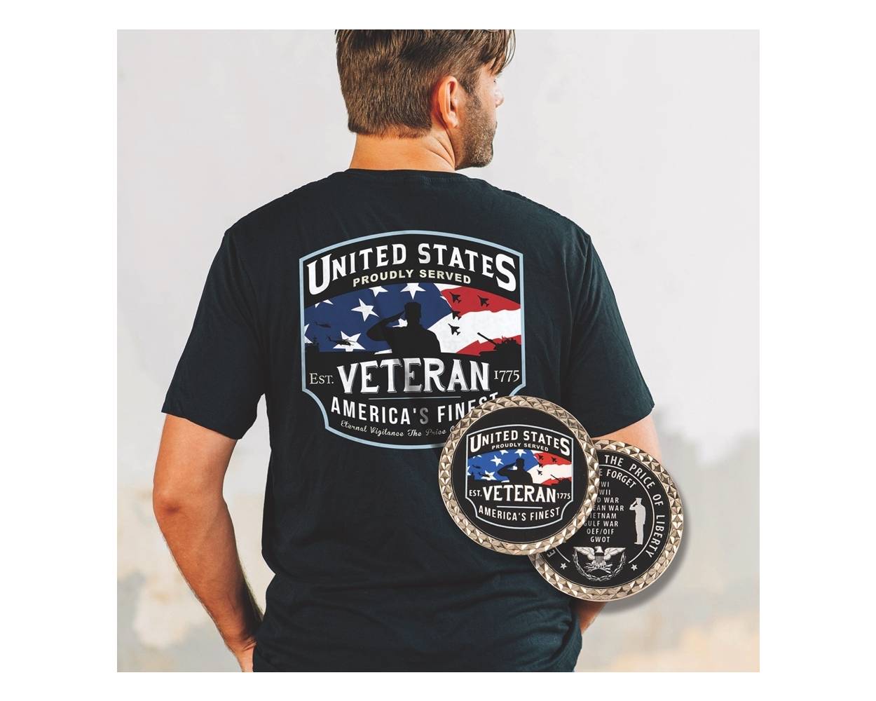Veterans Day 2020 Bundle With T-Shirt And Coin