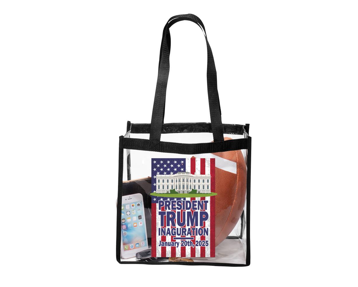 President Trump Inauguration Clear Stadium Tote Bag