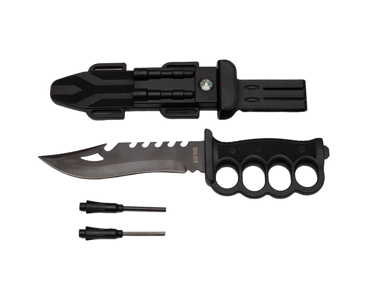 Wild Boar Razorback Survival Knife – 7.5″ Sawback Bowie Fixed Blade ...