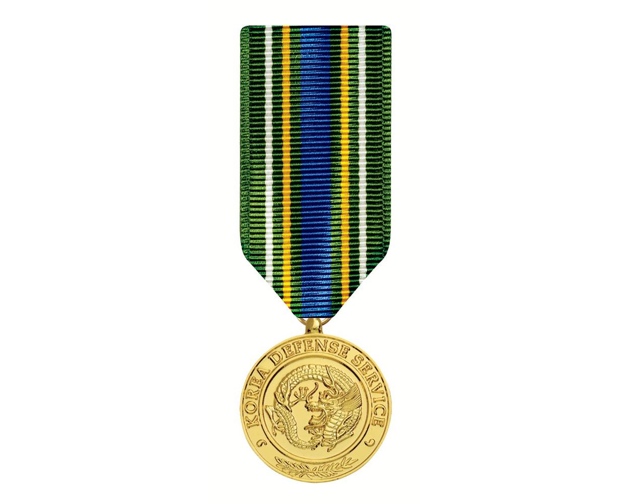 Korean Defense Service Medal Miniature Anodized