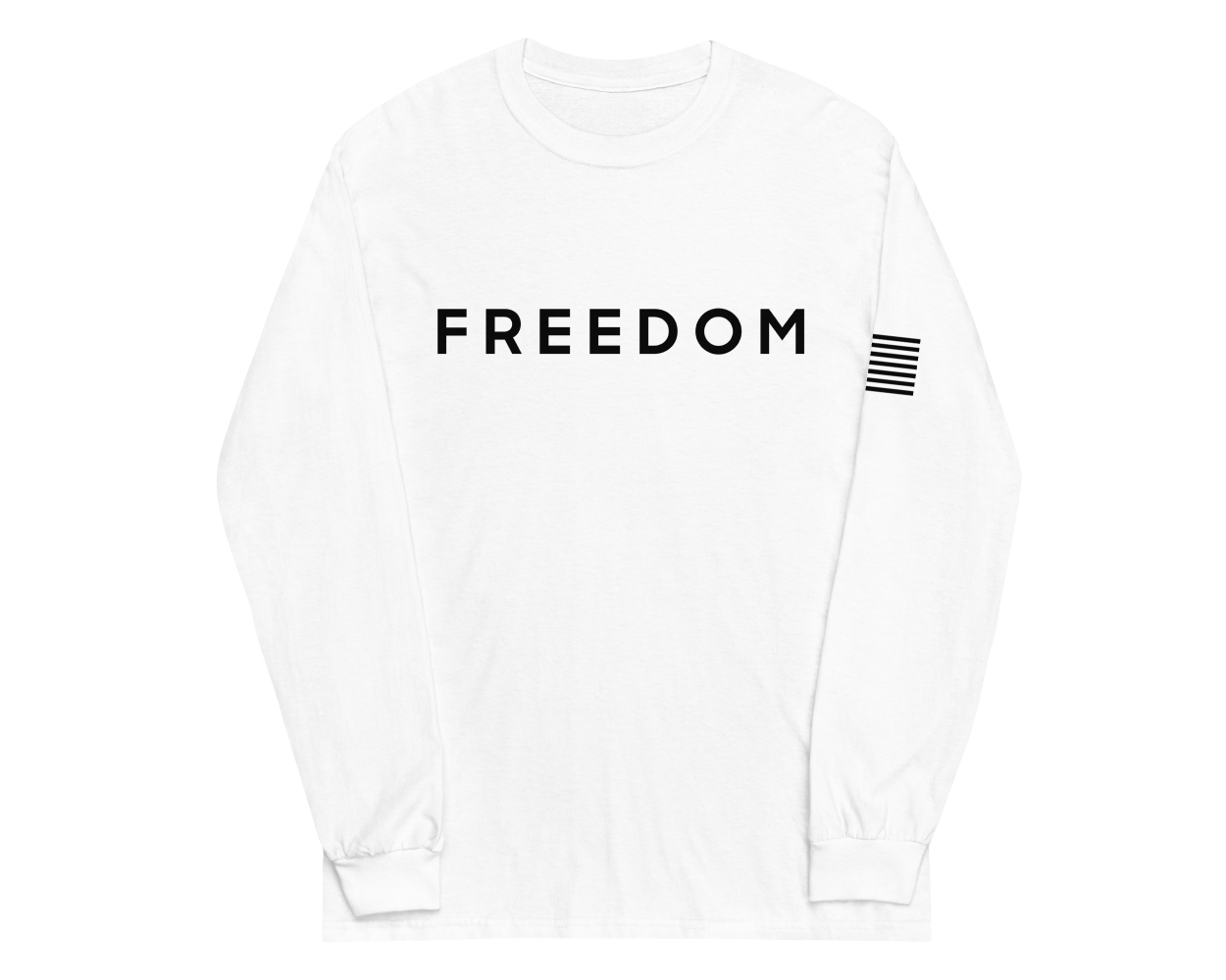 Freedom Long Sleeve T-Shirt | Subdued Flag Sleeve – Medals of America
