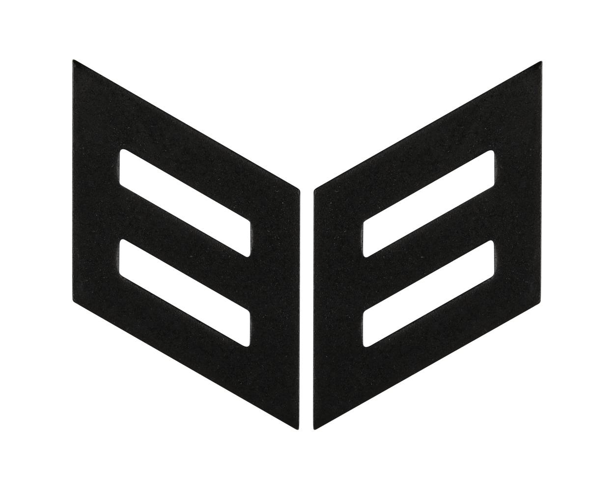 Navy Collar Device: E3 Seaman - Black Metal Rank Pair
