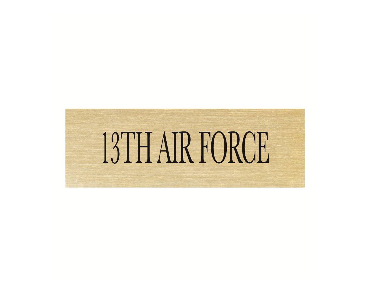 13th Air Force Patch ID Plate