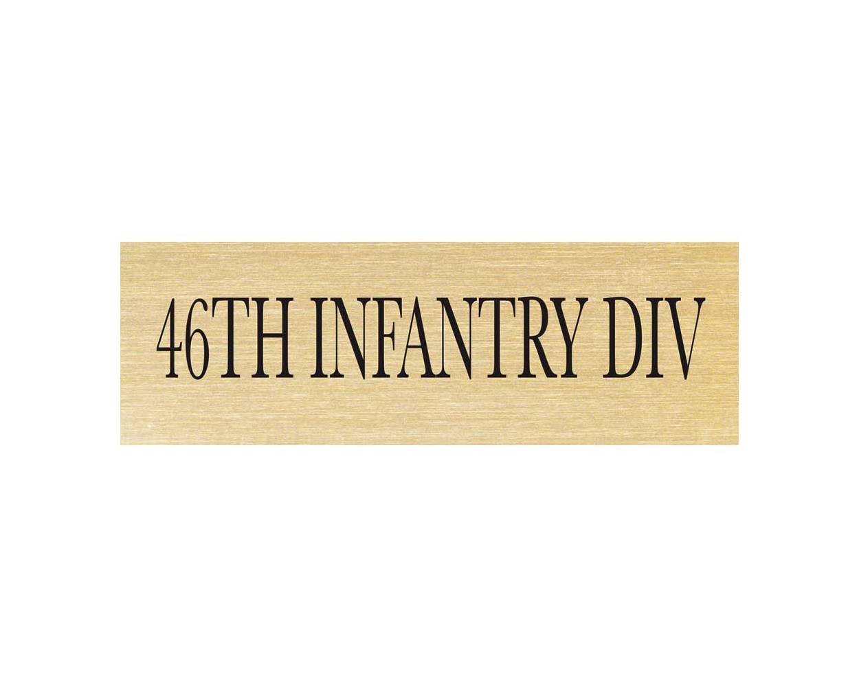 46th Division Patch ID Plate
