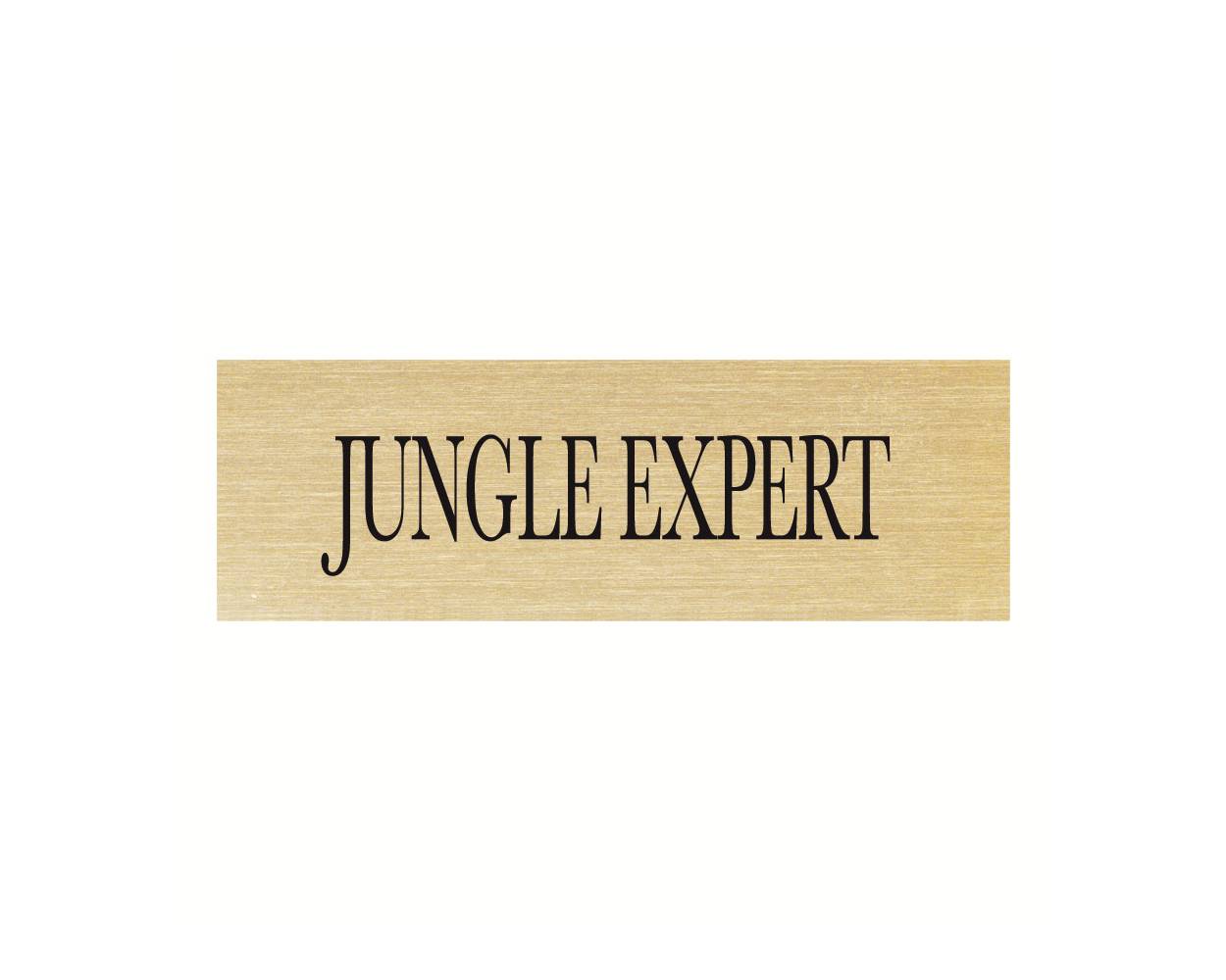 Army Jungle Expert Patch ID Plate