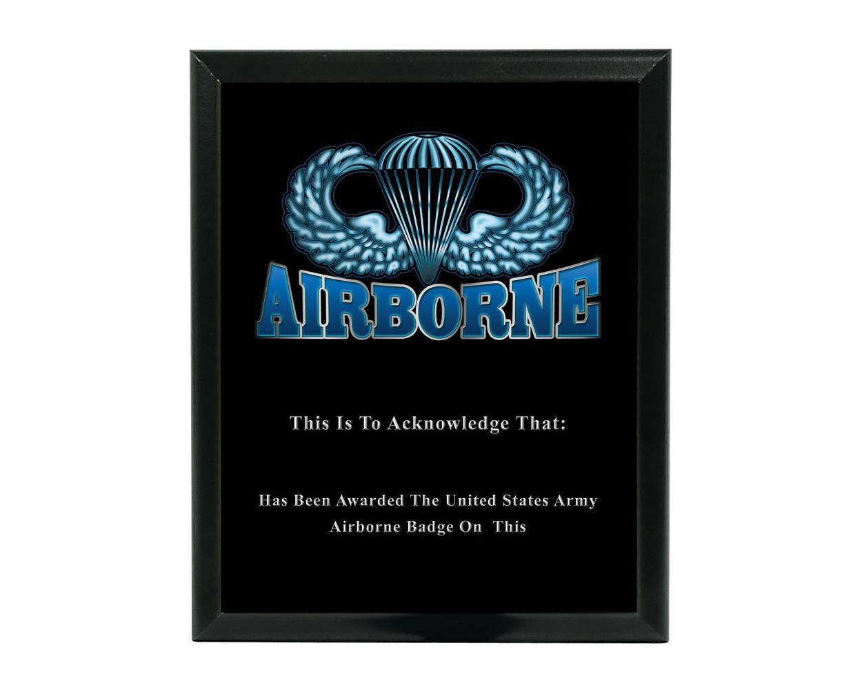 Airborne Custom Wall Plaque