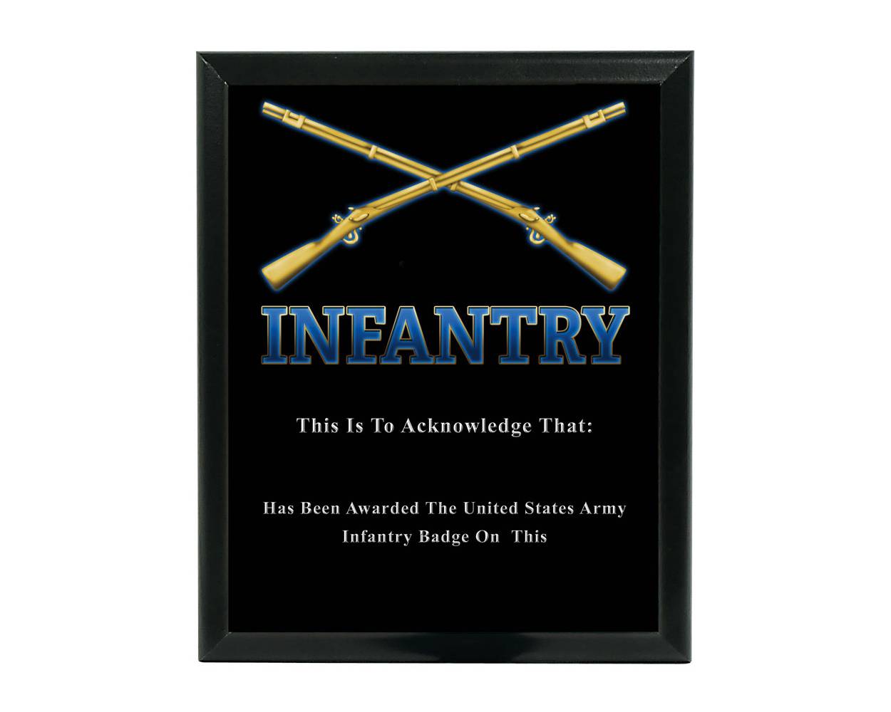 Infantry Custom Wall Plaque