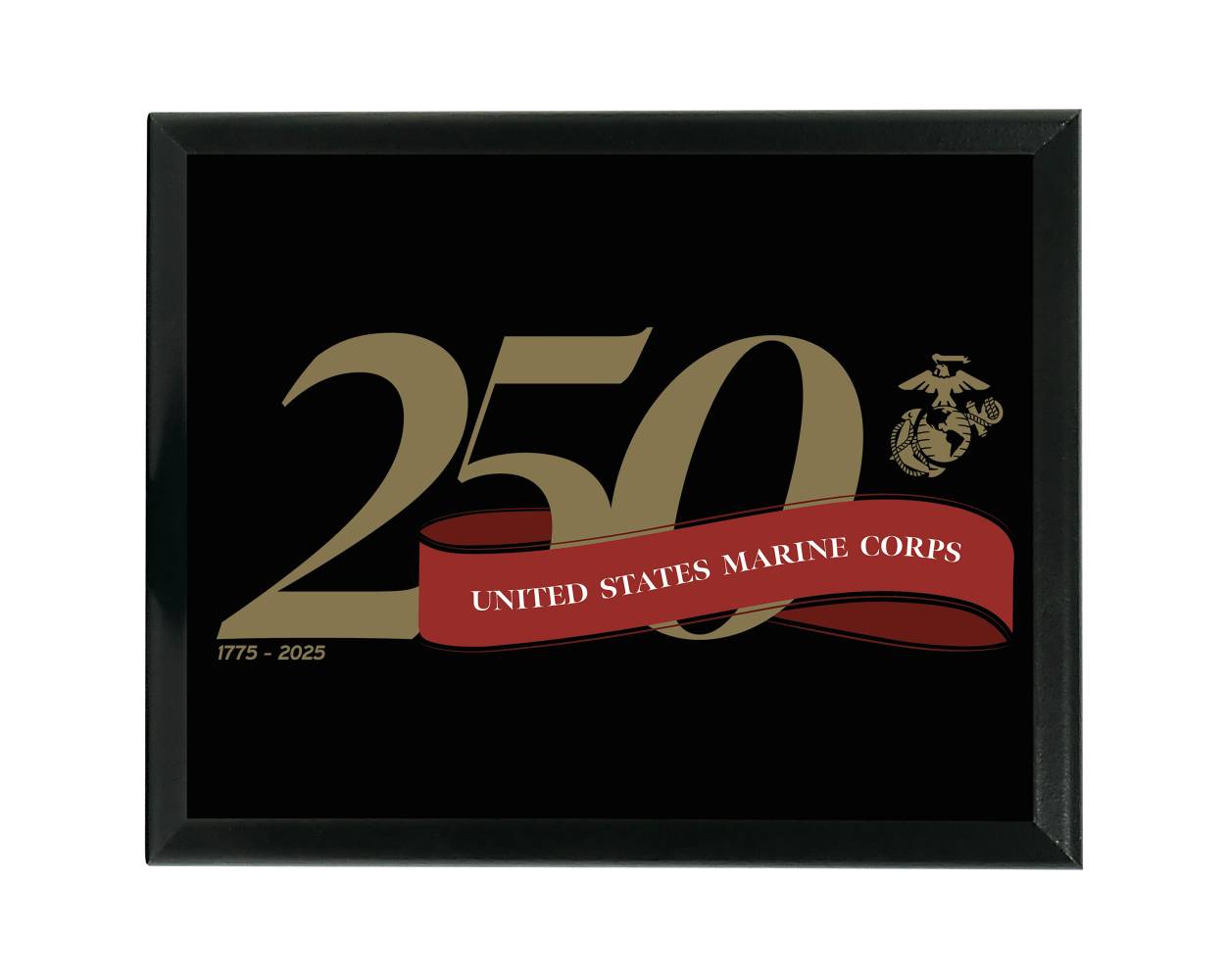 USA Made USMC 9" x 12" 250th Wall Plaque