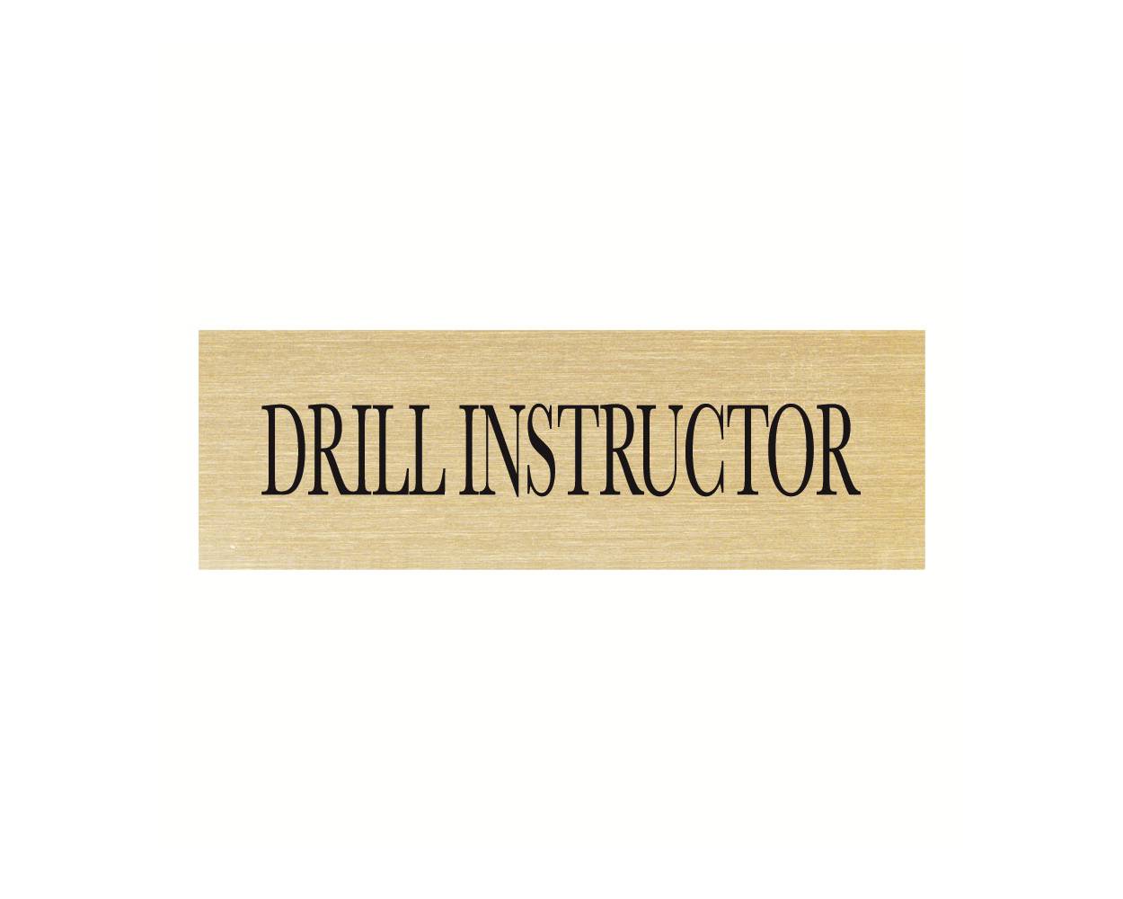 USMC Drill Instructor Ribbon ID Plate