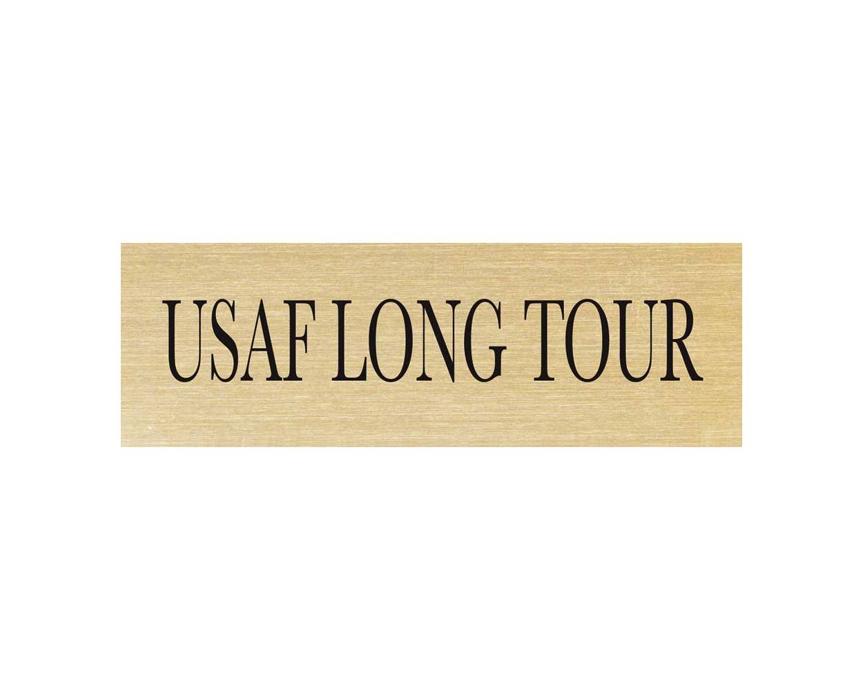 USAF Overseas Service Long Tour Ribbon ID Plate
