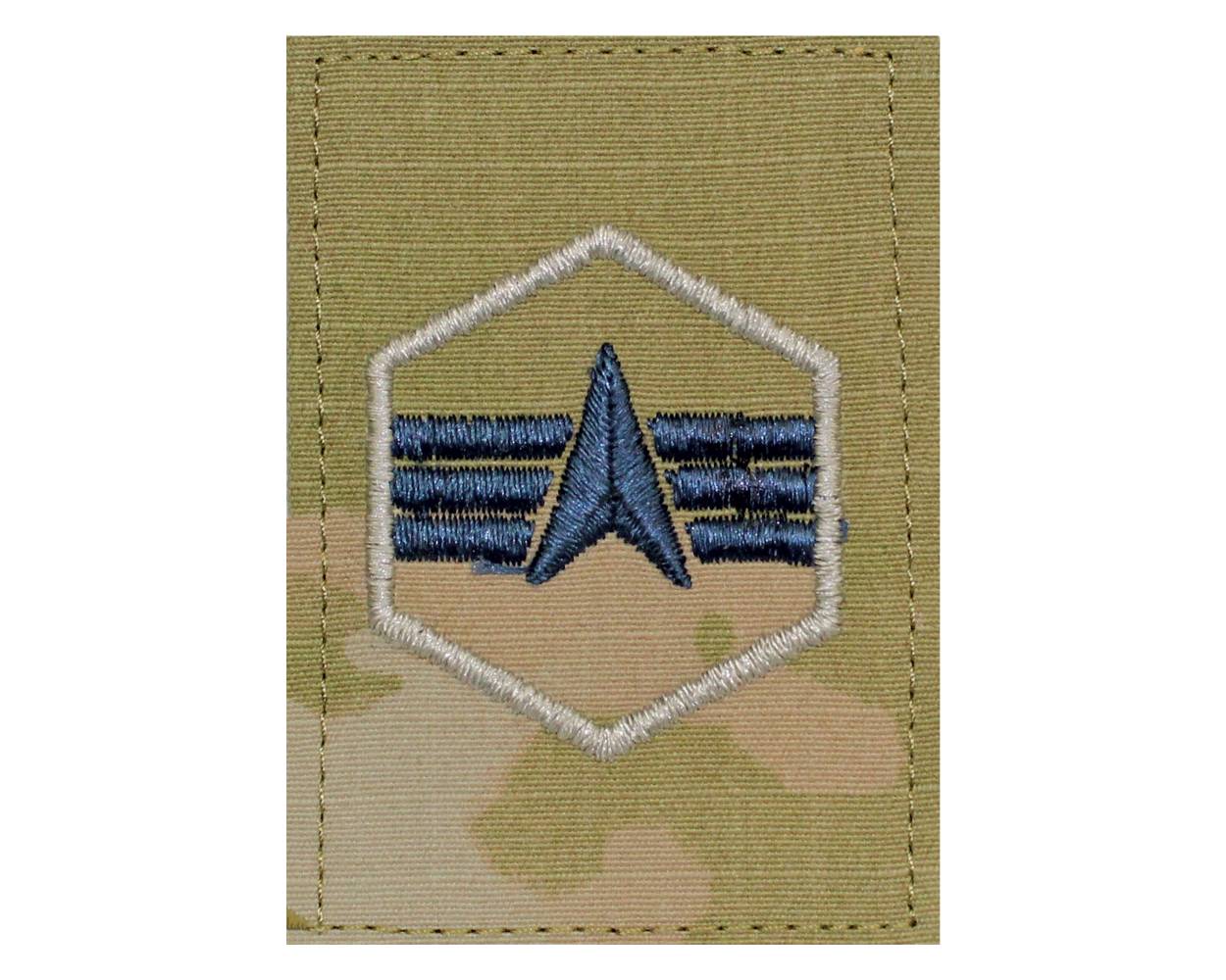 USSF Embroidered OCP With Hook Rank Insignia - Specialist 4