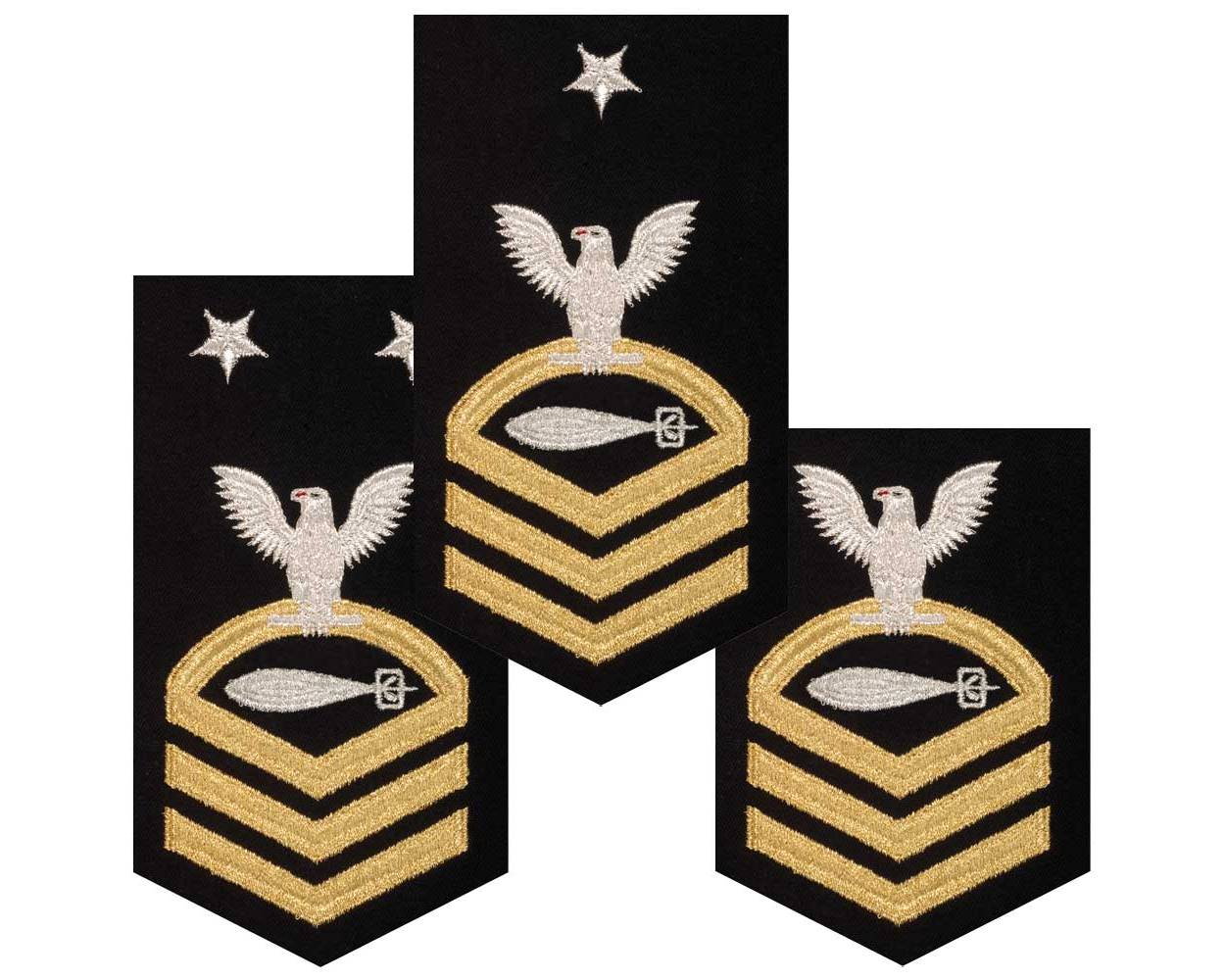 Chief Petty Officer Torpedomans Mate Rating Gold On Blue