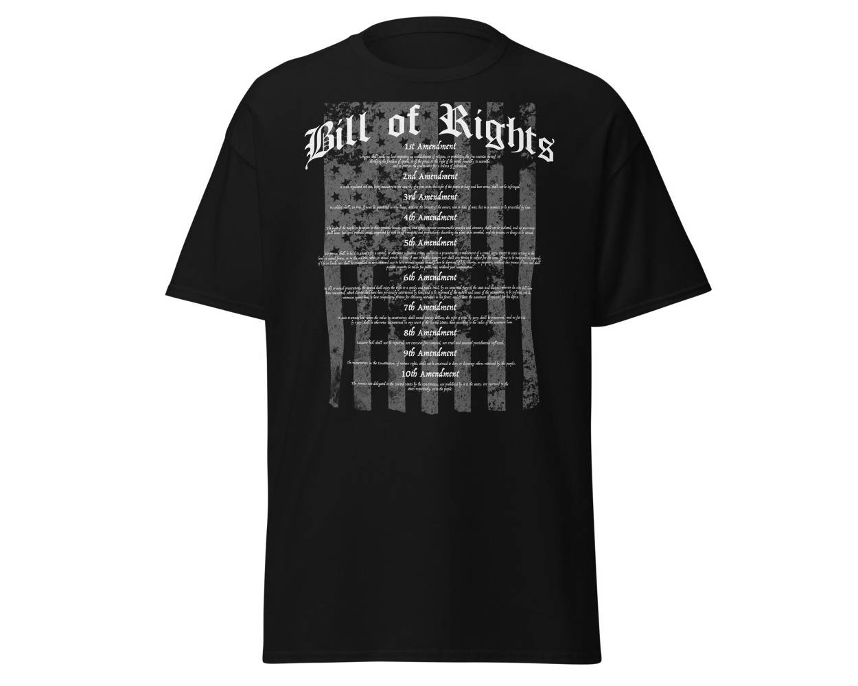 Bill Of Rights Black T-Shirt