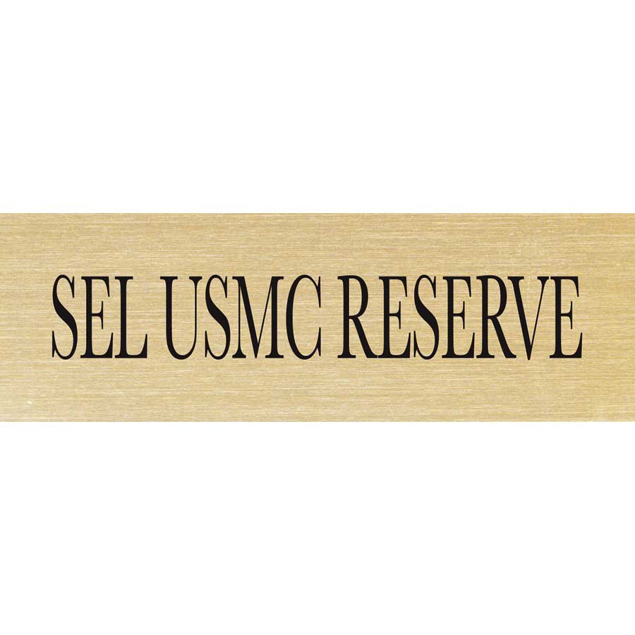 Selected Marine Corps Reserve ID Plate