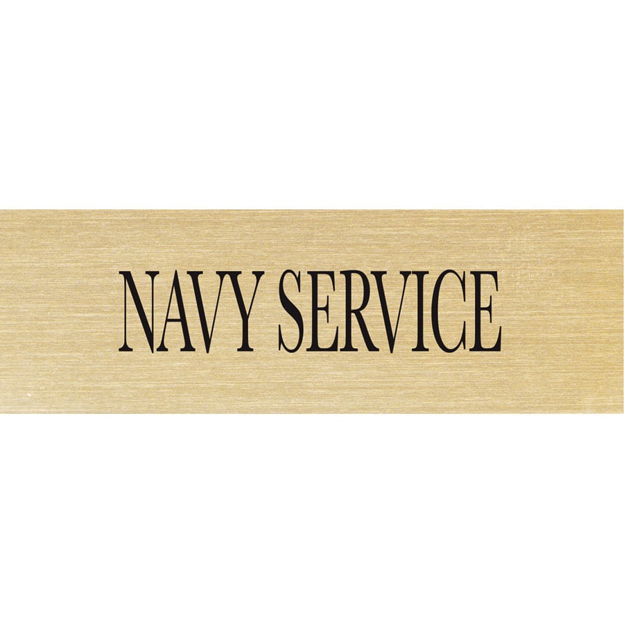 Navy Service ID Plate