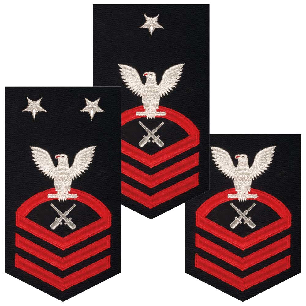 Chief Petty Officer Gunners Mate Rating Red On Blue