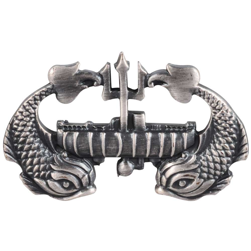 Navy Badge Deep Submergence Enlisted Silver-Oxidize Regular