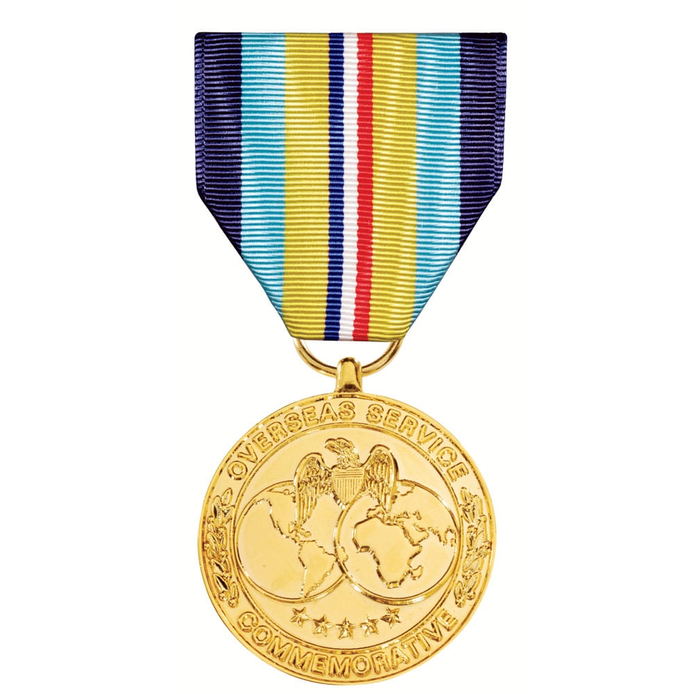 Overseas Service Commemorative Medal Anodized